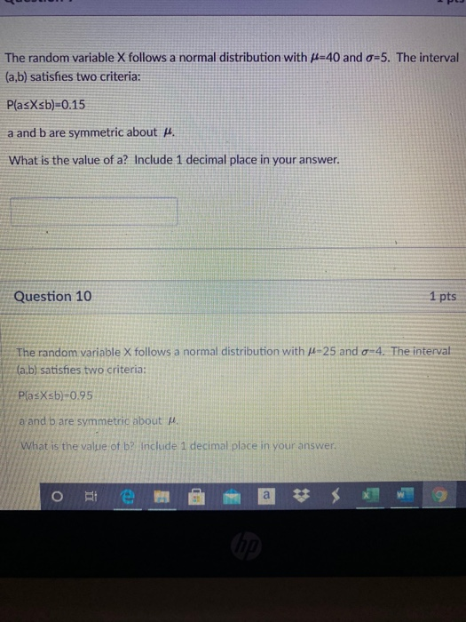 Solved The random variable X follows a normal distribution | Chegg.com