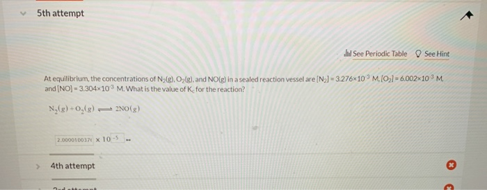 Solved 09 Question (1 point) A sealed reaction vessel | Chegg.com
