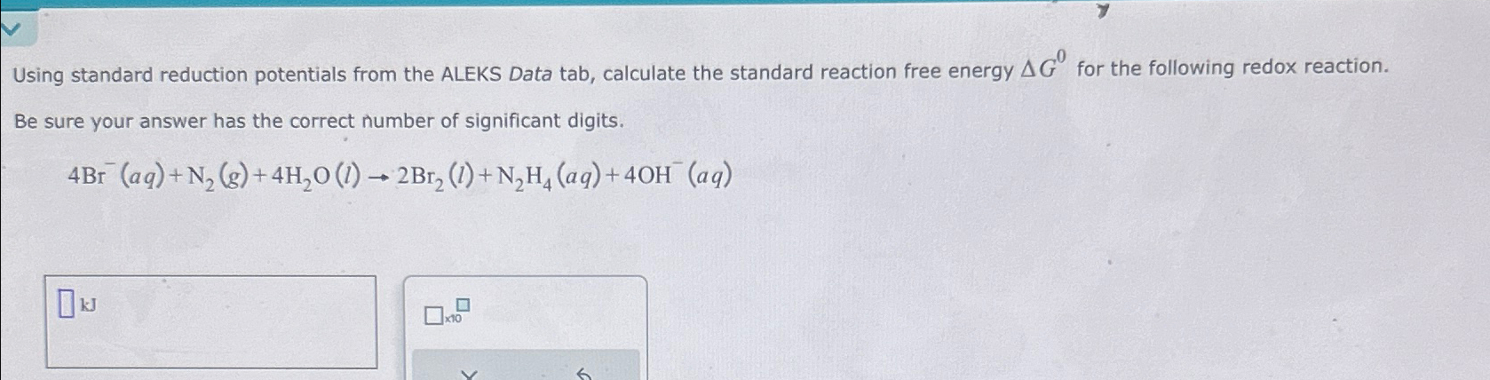 Solved Using standard reduction potentials from the ALEKS | Chegg.com