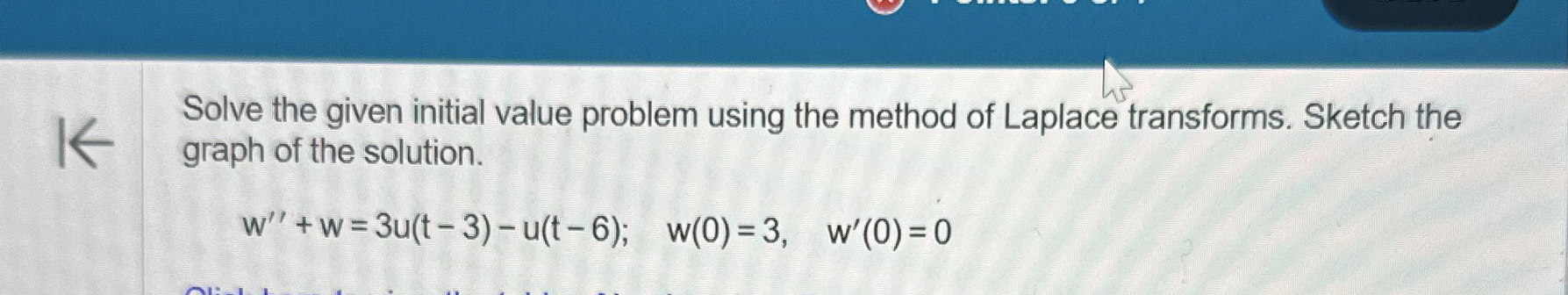 Solved Solve the given initial value problem using the | Chegg.com