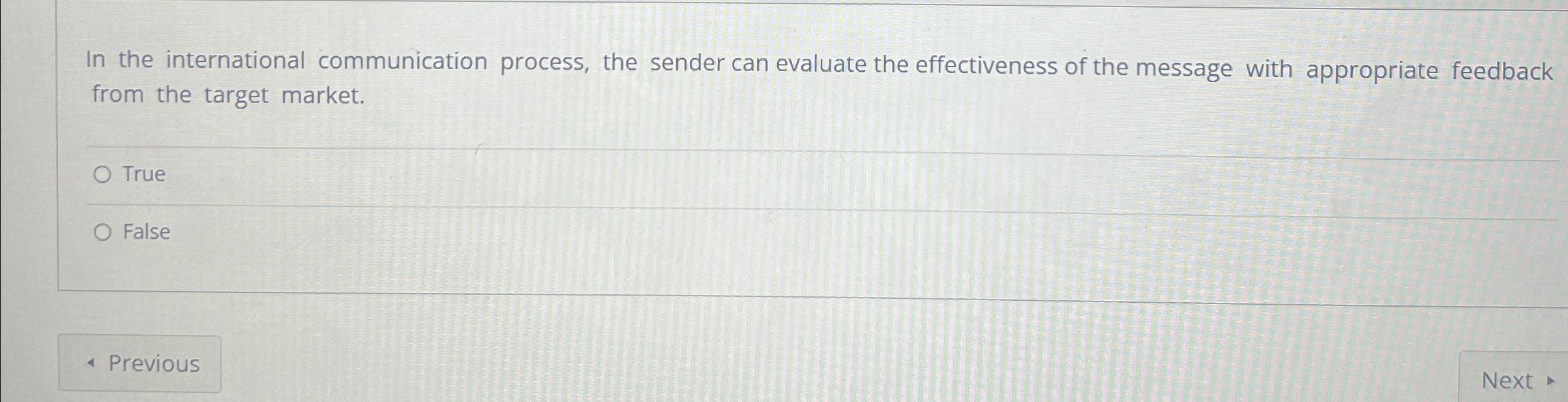 Solved In the international communication process, the | Chegg.com