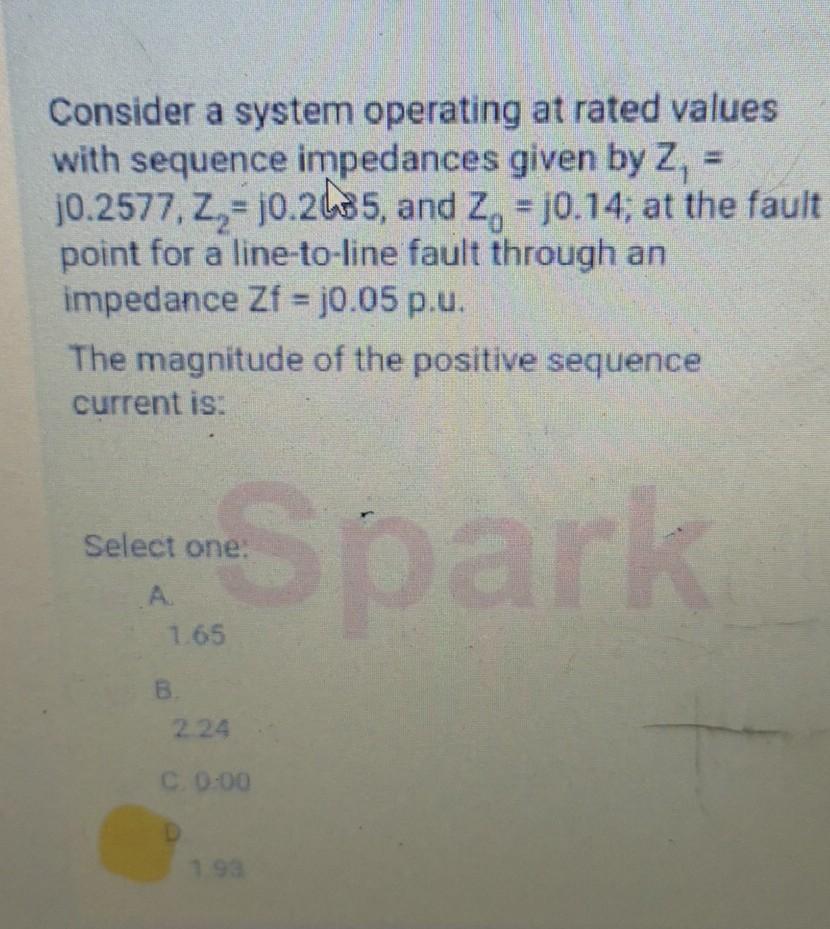 Solved A Salient Pole Generator Without Dampers Is Rated 20