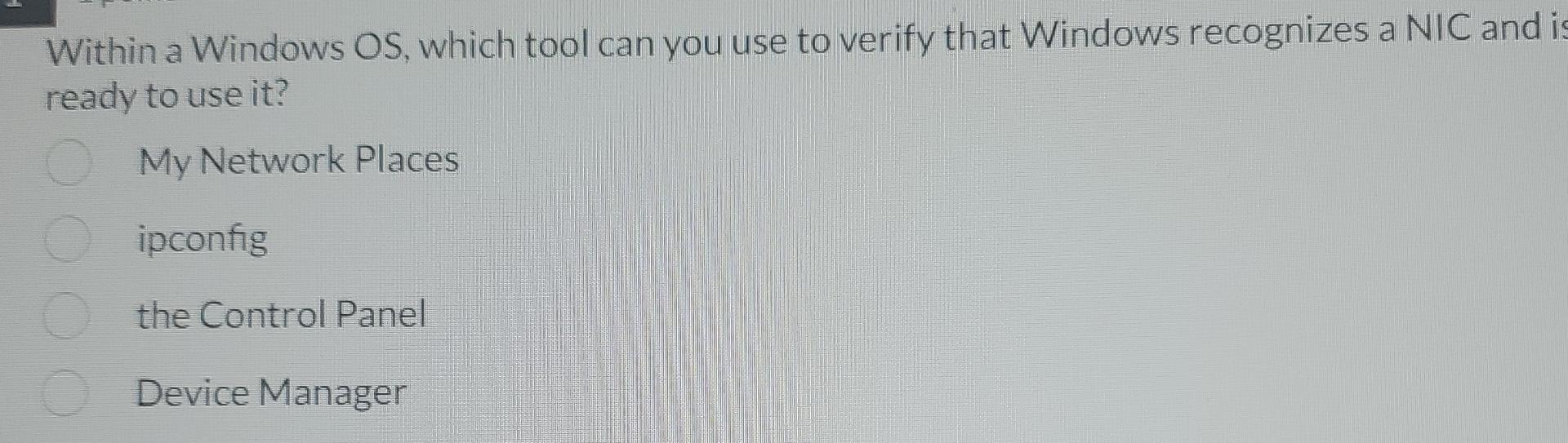 Solved Within a Windows OS, ﻿which tool can you use to | Chegg.com