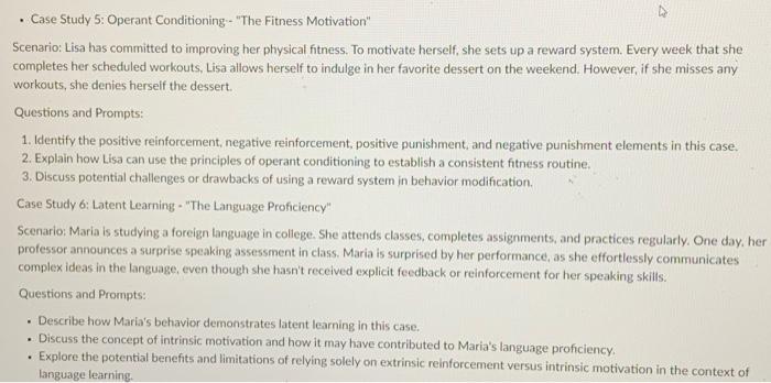 Solved Case Study 1: Classical Conditioning - "The Coffee | Chegg.com