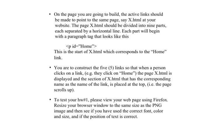 Solved 1.Objectives - Become familiar with HTML and CSS | Chegg.com