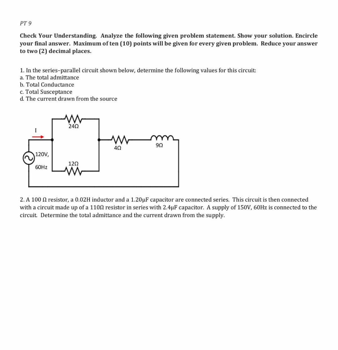 Solved Check Your Understanding. Analyze the following given | Chegg.com