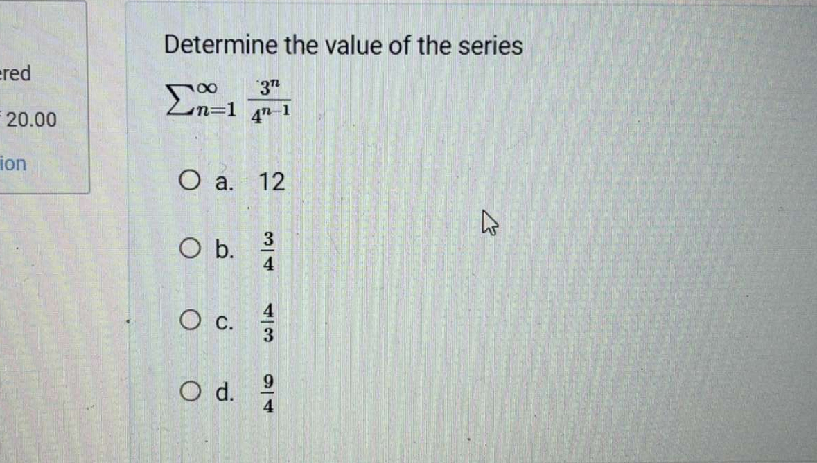 Solved Determine the value of the | Chegg.com