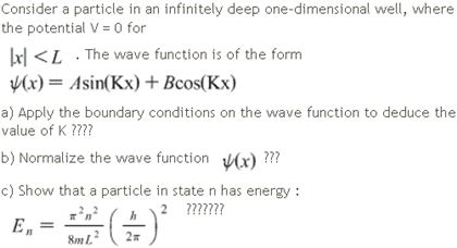 Solved Consider a particle in an infinitely deep | Chegg.com