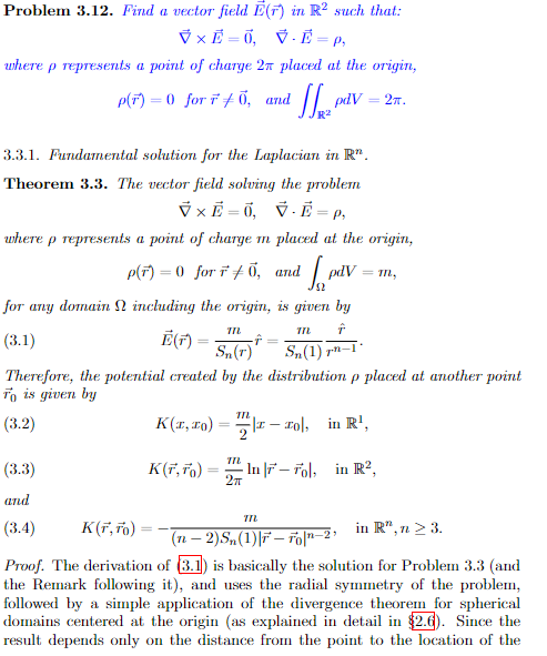Solved Problem 3.12. ﻿Find a vector field vec(E)(vec(r)) ﻿in | Chegg.com