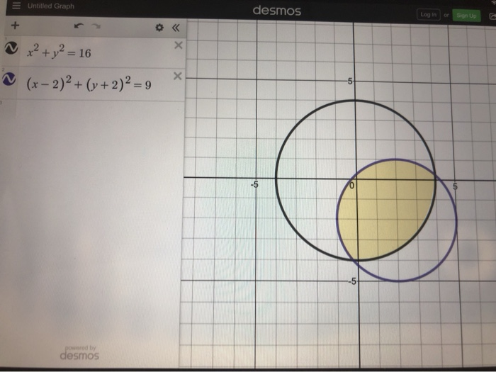 Solved = Untitled Graph + III desmos Log in Sign Up х x2 + | Chegg.com