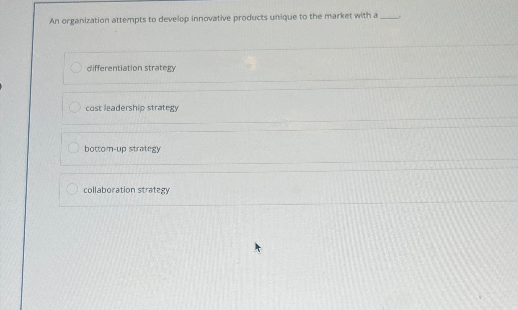 Solved An organization attempts to develop innovative | Chegg.com