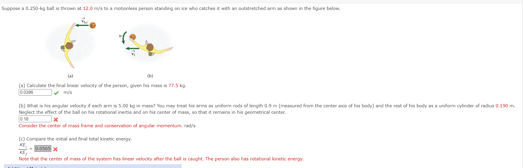 Solved Suppose a 0.250-kg ﻿ball is thrown at 12.0ms ﻿to a | Chegg.com