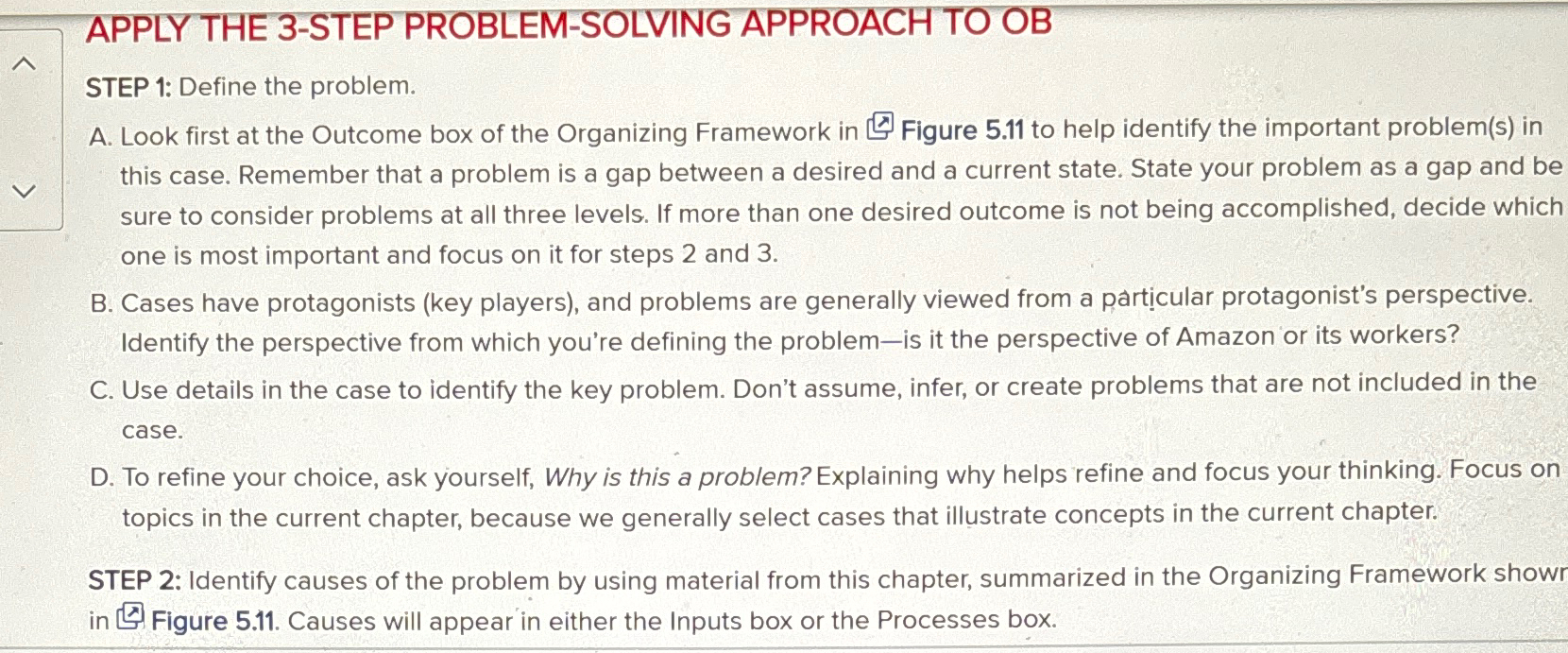 Solved APPLY THE 3-STEP PROBLEM-SOLVING APPROACH TO OBSTEP | Chegg.com