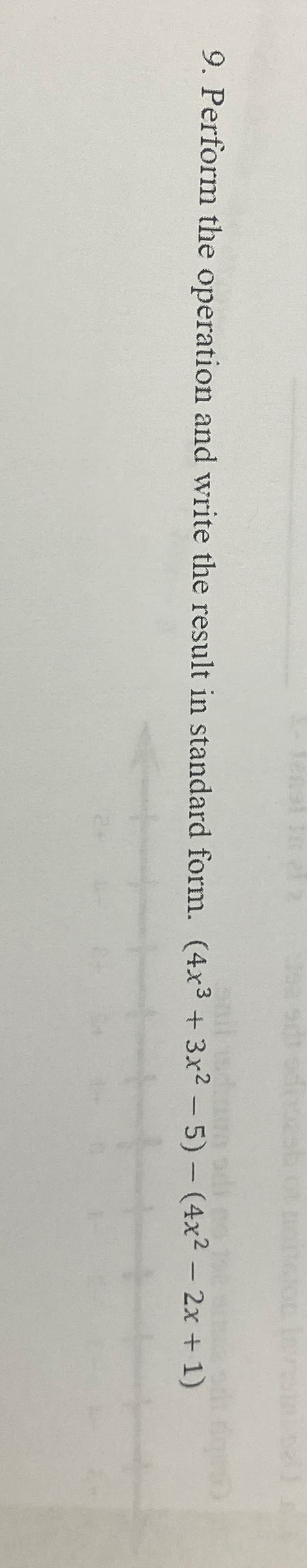 Solved Perform the operation and write the result in | Chegg.com