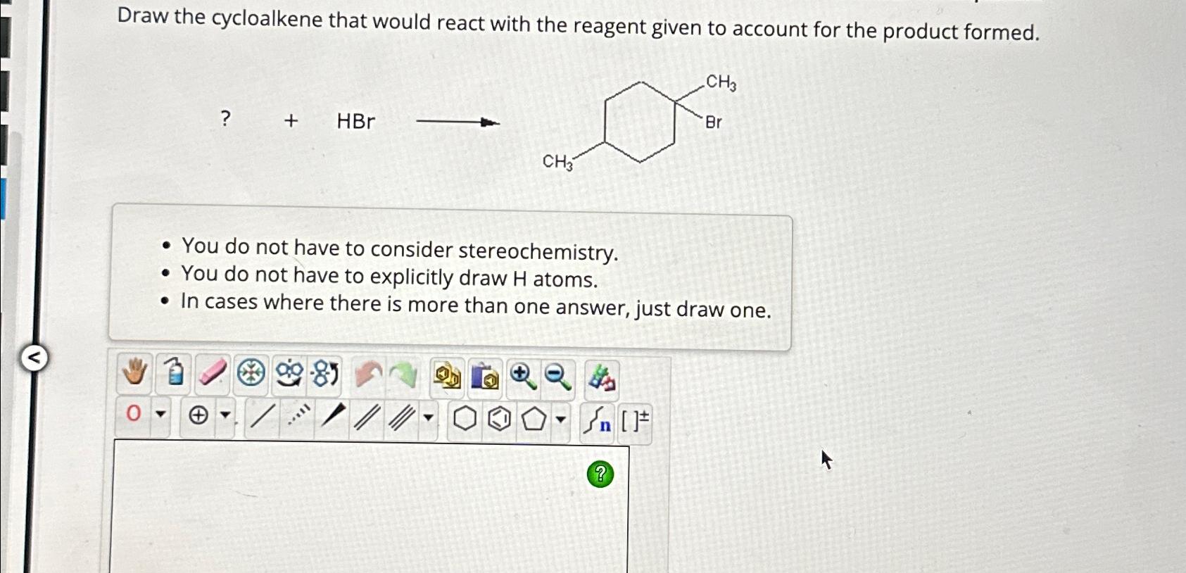 Solved Draw the cycloalkene that would react with the | Chegg.com