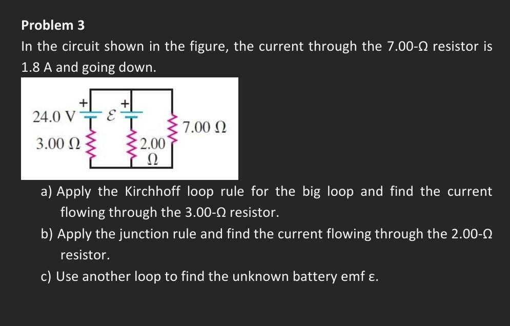 Solved In the circuit shown in the figure, the current | Chegg.com