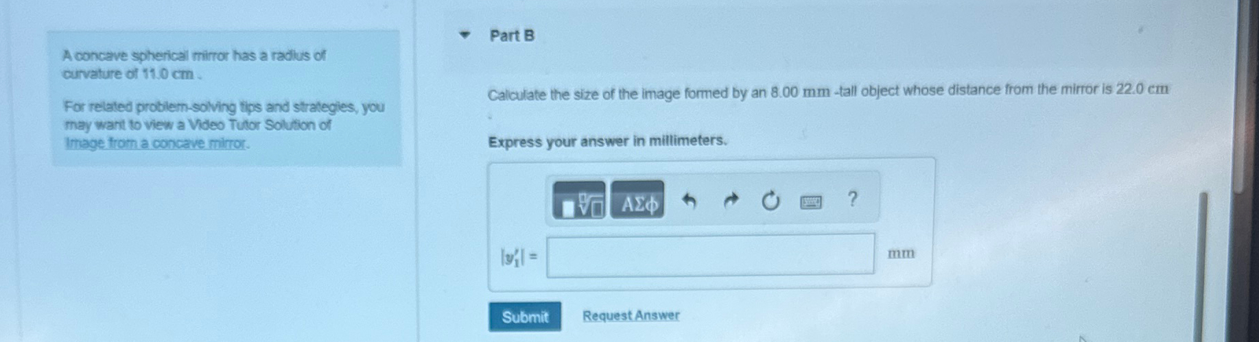 Solved A concave spherical mirror has a radius of cirvature | Chegg.com