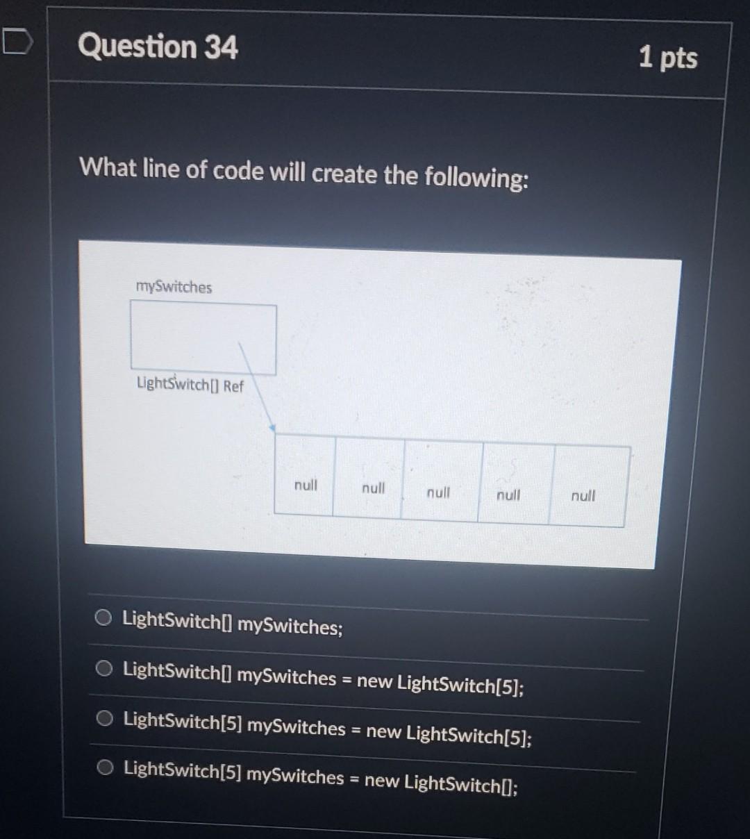 Solved What line of code will create the following: | Chegg.com