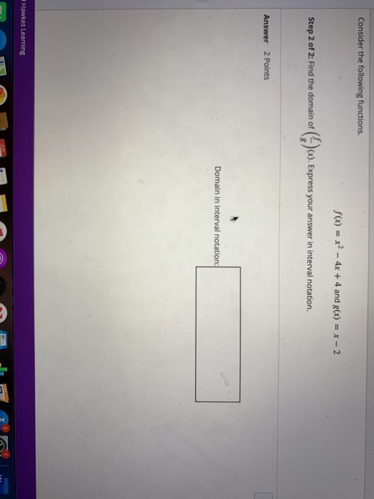 Solved Consider the following functions. f(x) = x2 - 4x + 4 | Chegg.com