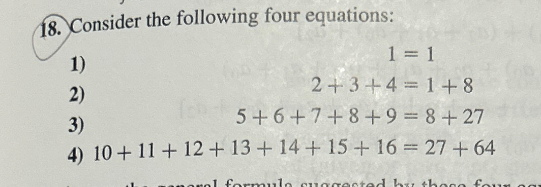 Solved Consider the following four | Chegg.com