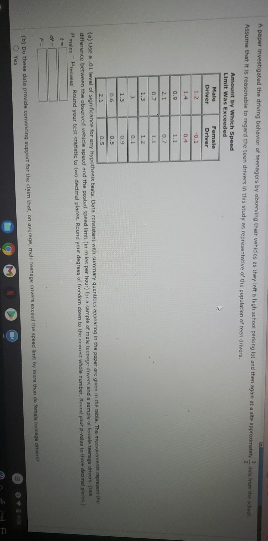 Solved A paper investigated the driving behavior of | Chegg.com