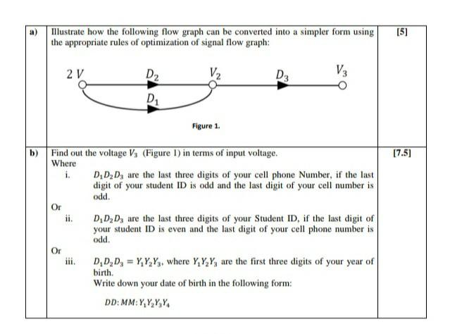 Solved a) Ilustrate how the following flow graph can be | Chegg.com