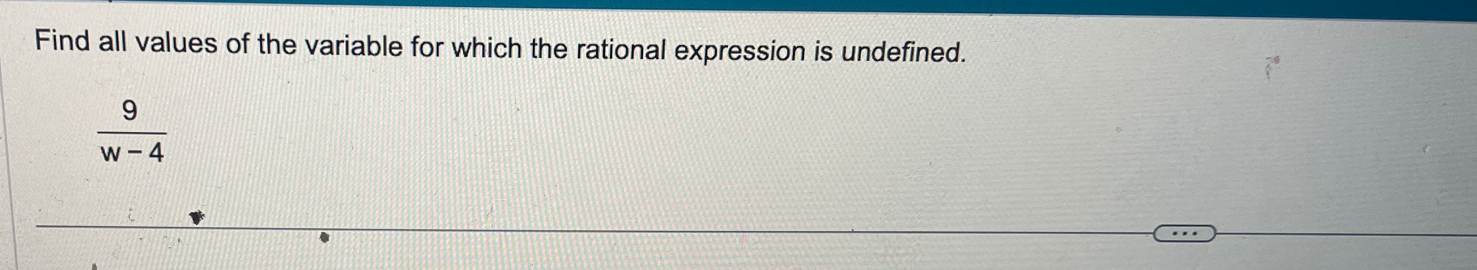 Solved Find all values of the variable for which the | Chegg.com