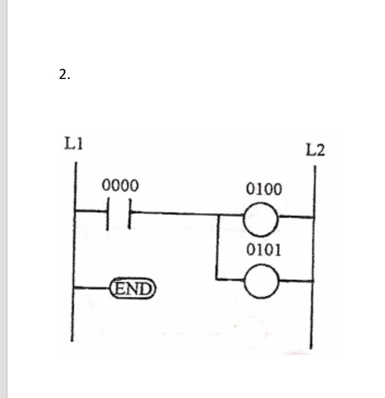 Solved For the following exercises (ladder diagram), write | Chegg.com