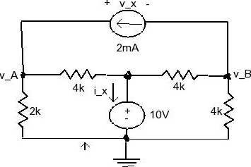 Solved formulate node voltage eqs find vx and ix | Chegg.com