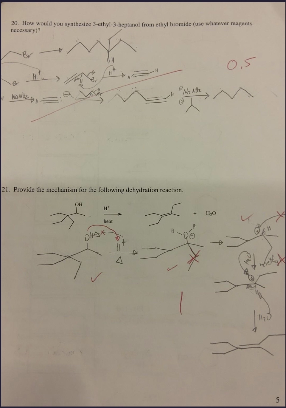 Solved How would you synthesize 3-ethyl-3-heptanol from | Chegg.com