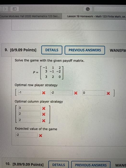 Solved Course Modules: Fall 2020 Mathematics 123 Sec... | Chegg.com