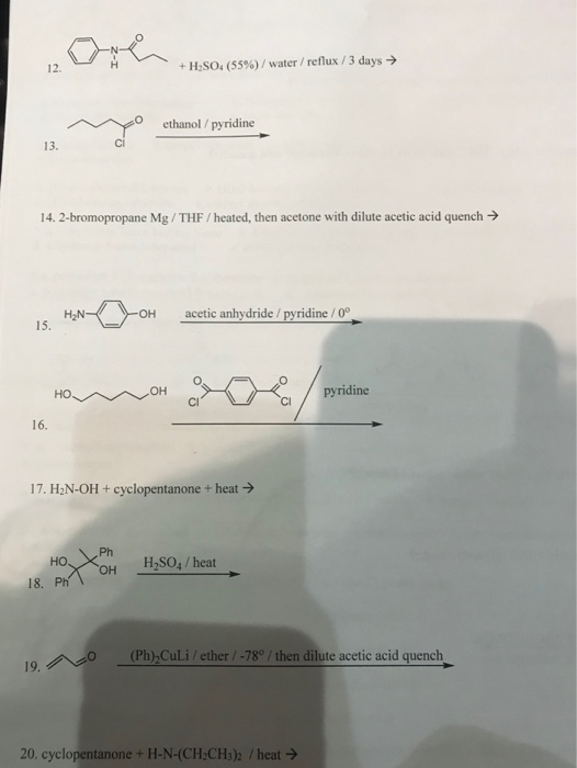 Solved + H2SO4 (55%) / water reflux/3 days → Yo | Chegg.com