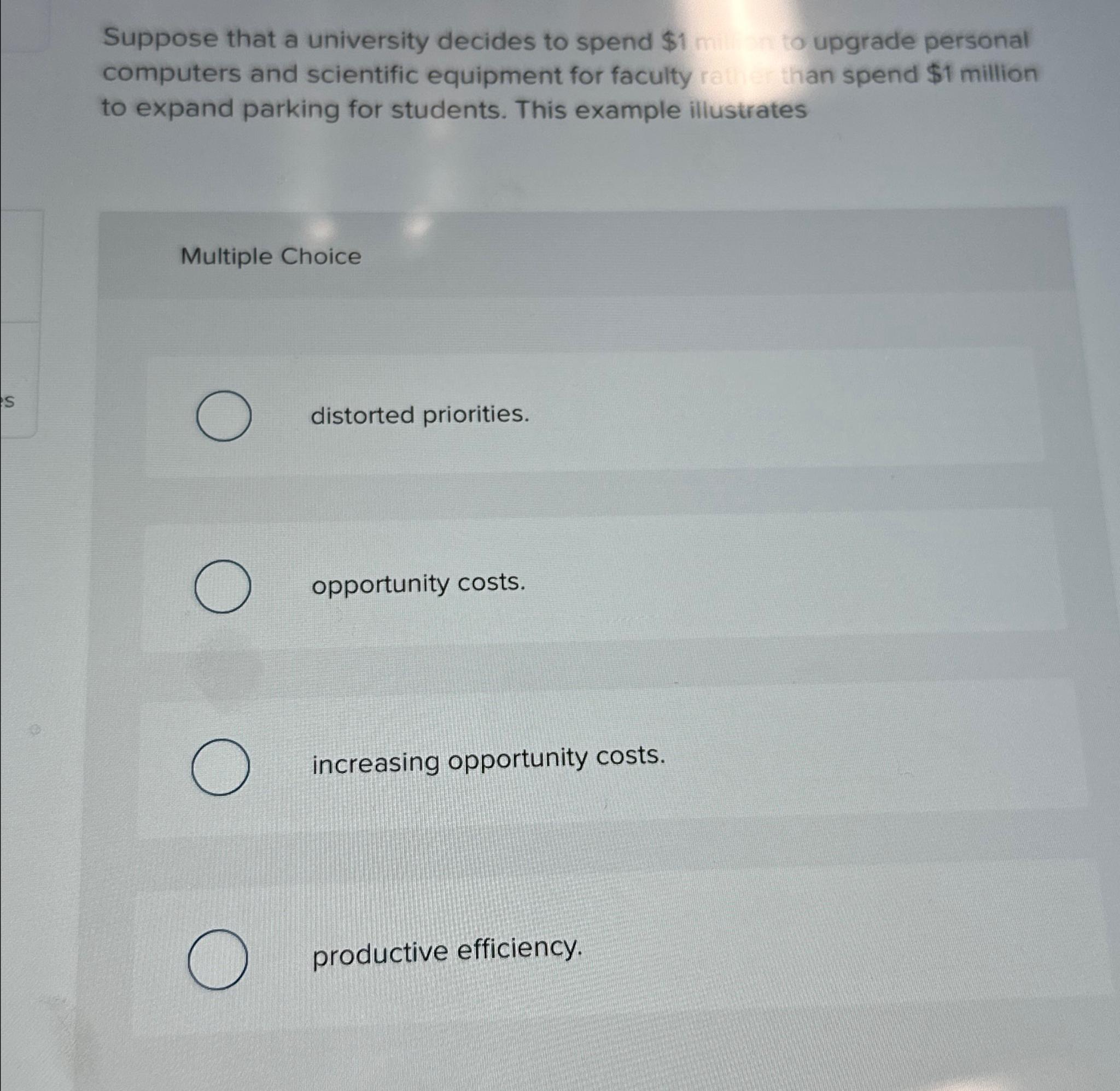 Solved Suppose that a university decides to spend $1 ﻿m to | Chegg.com