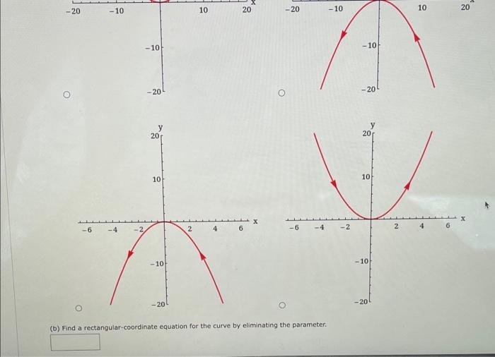 Solved A pair of parametric equations is given x= 3t+1 (a) | Chegg.com