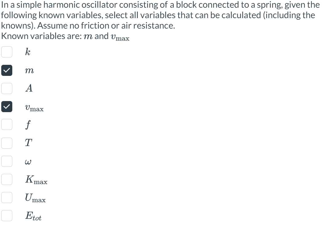 In a simple harmonic oscillator consisting of a block | Chegg.com