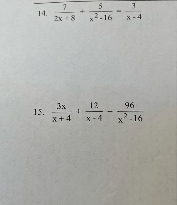 Solved please show all work for question 13, 14,15 and show | Chegg.com