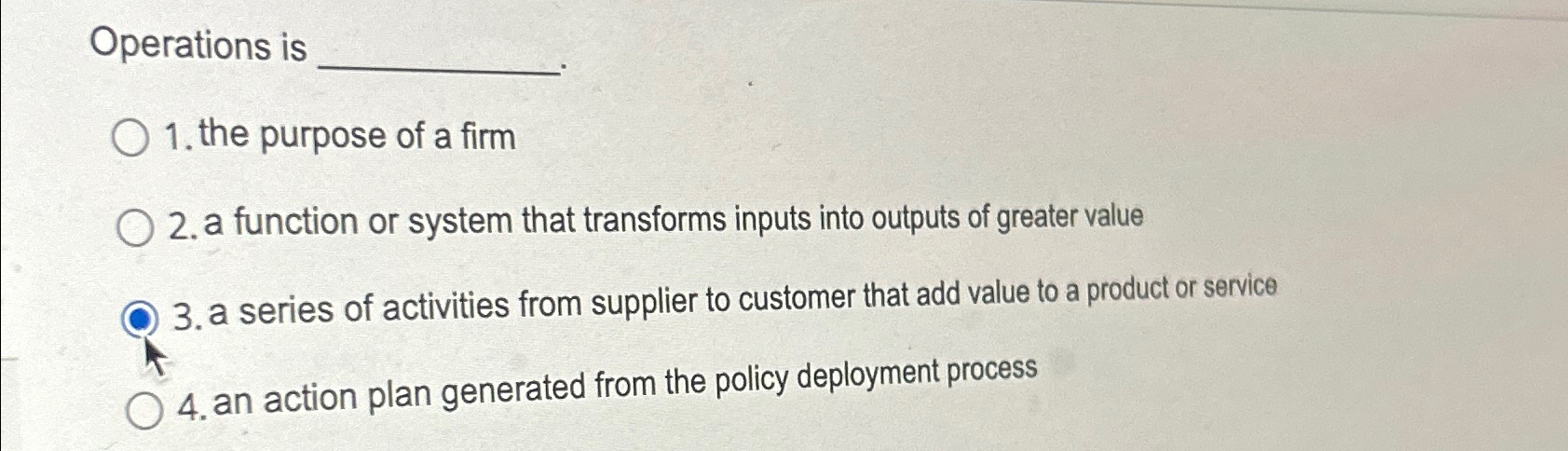 Solved Operations isthe purpose of a firma function or | Chegg.com