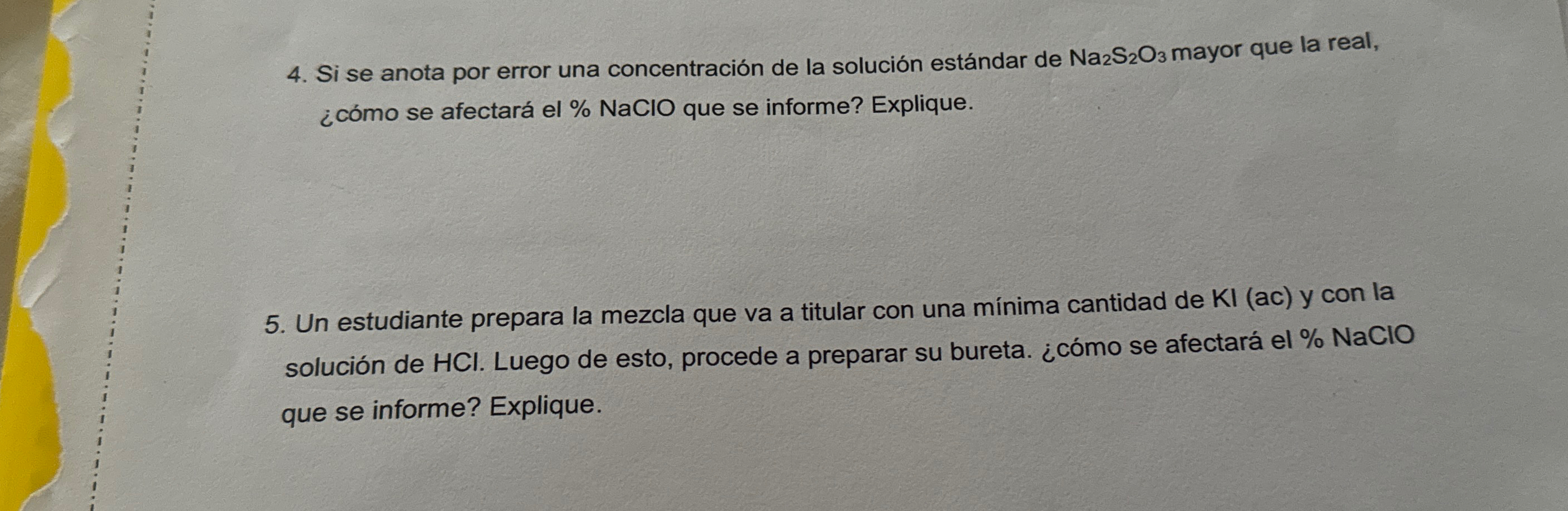 Si se anota por error una concentración de la | Chegg.com