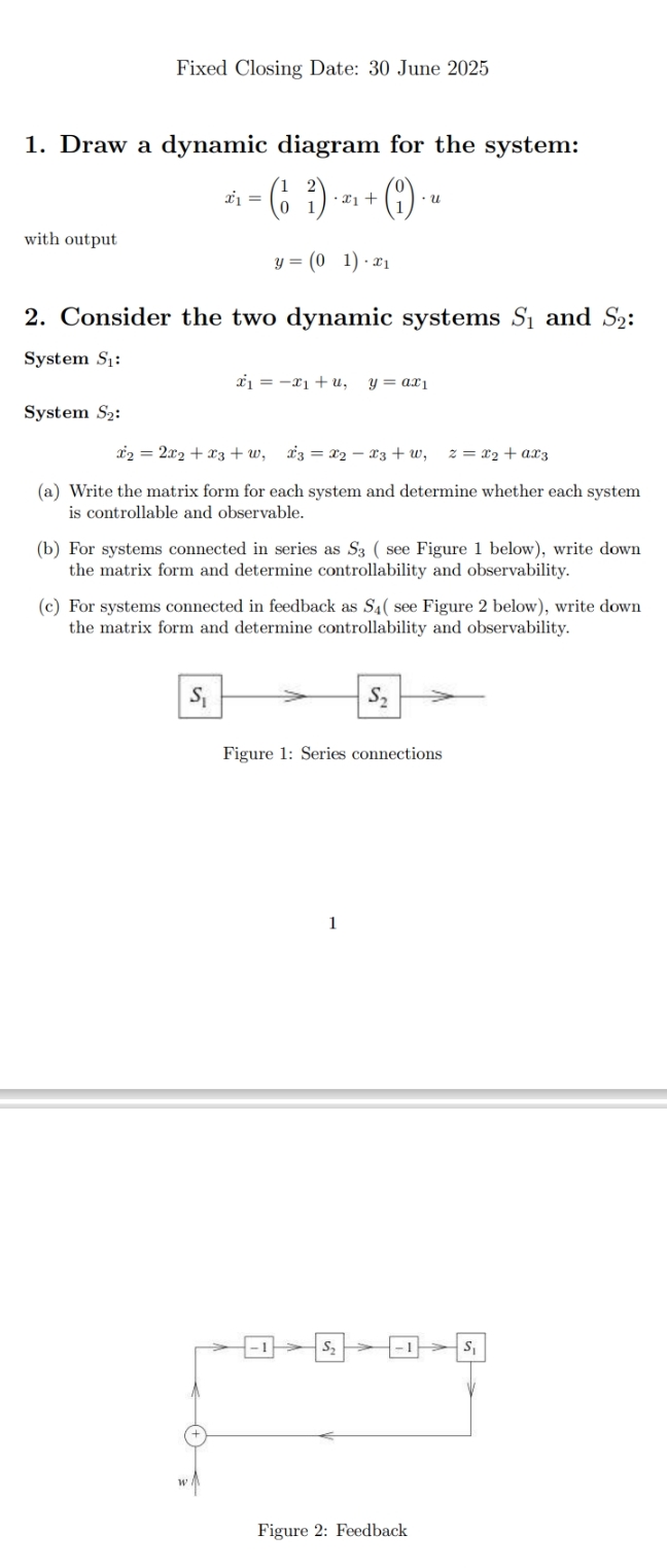 Solved Fixed Closing Date: 30 ﻿June 2025Draw a dynamic | Chegg.com