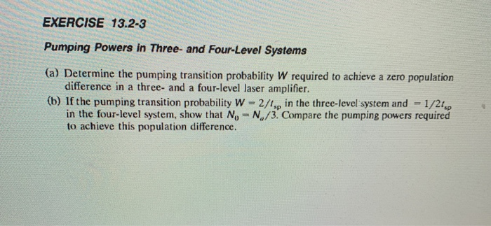 Solved EXERCISE 13.2-3 Pumping Powers in Three- and | Chegg.com