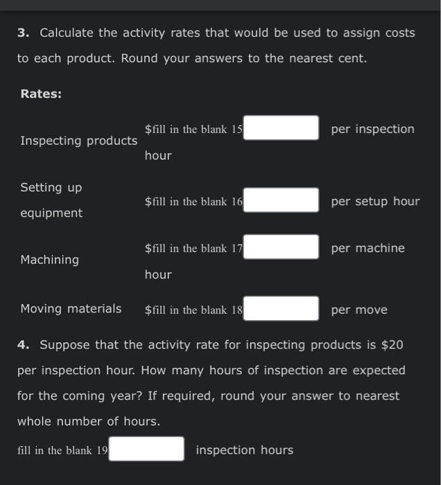Solved Consumption Ratios; Activity Rates Saludable Company | Chegg.com