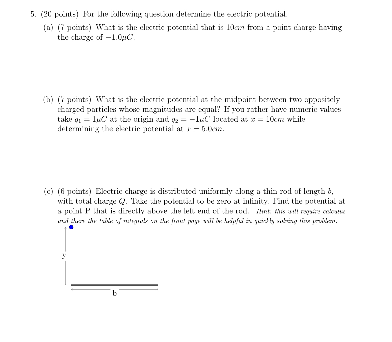 Solved For the following question determine the electric | Chegg.com