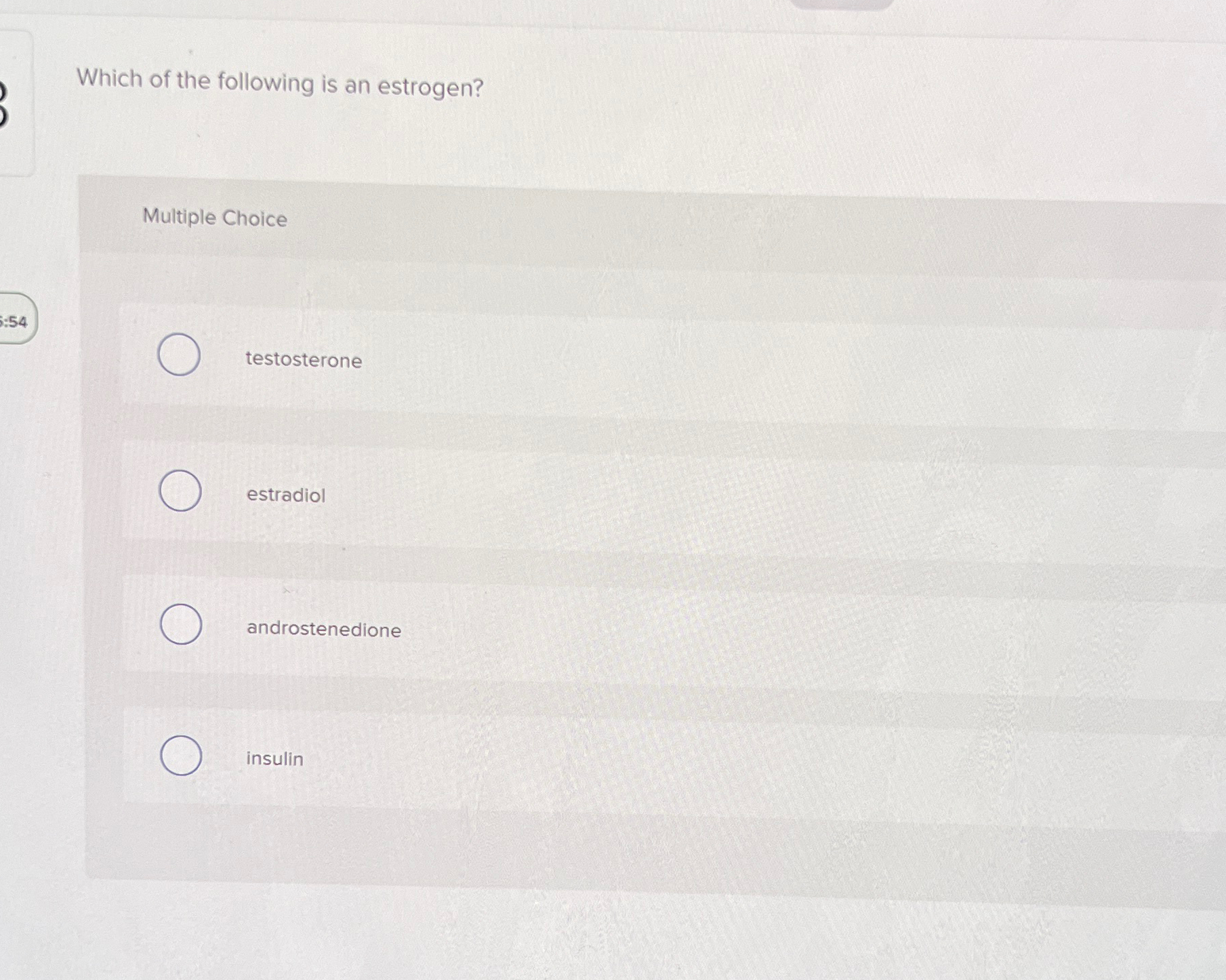 Which of the following is an estrogen?Multiple | Chegg.com