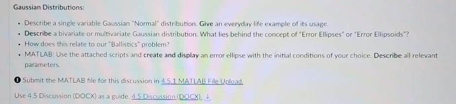 Solved Gaussian Distributions:Describe a single variable | Chegg.com