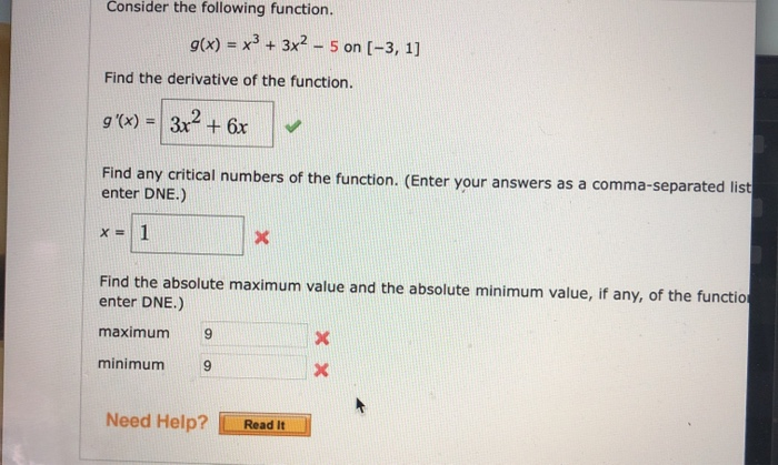 Solved Consider the following function. g(x) = x3 + 3x2 - 5 | Chegg.com