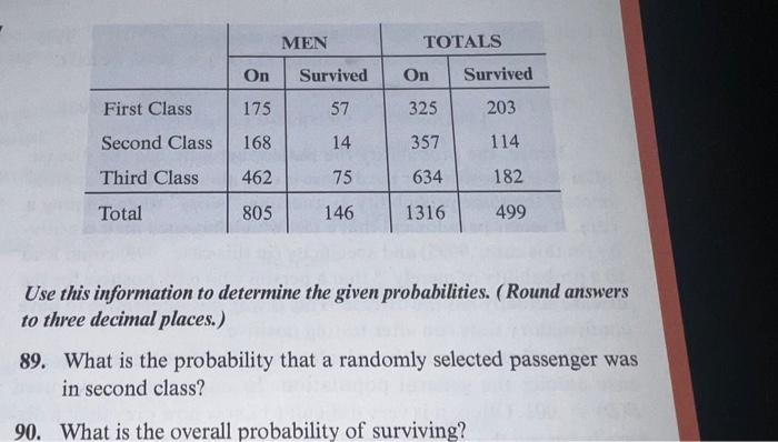Solved Use this information to determine the given | Chegg.com