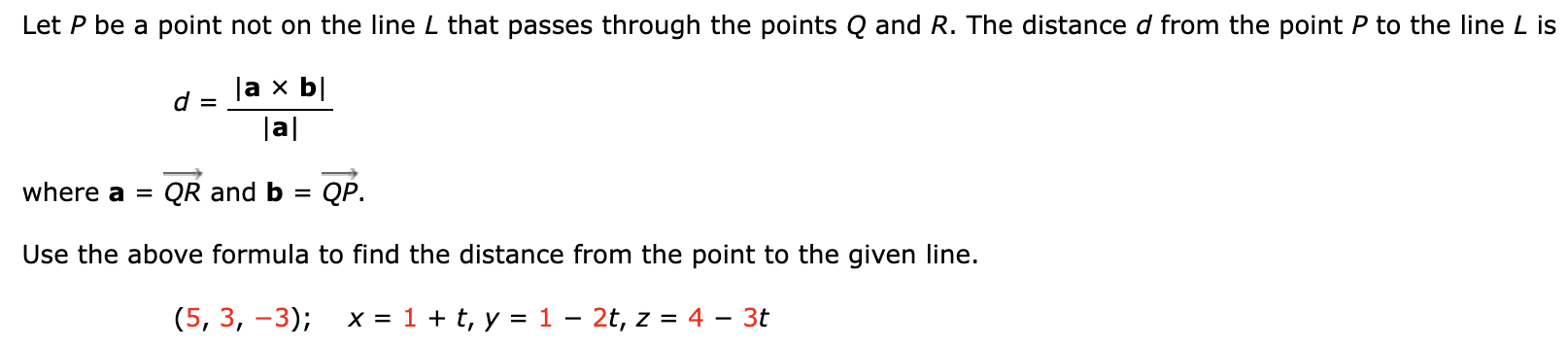 Solved Let P ﻿be a point not on the line L ﻿that passes | Chegg.com