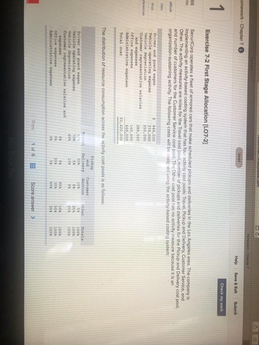Solved Homework Chapter omework - Chapter 7 Help Save & Exit | Chegg.com Solved Homework Chapter omework - Chapter 7 Help Save & Exit | Chegg.com