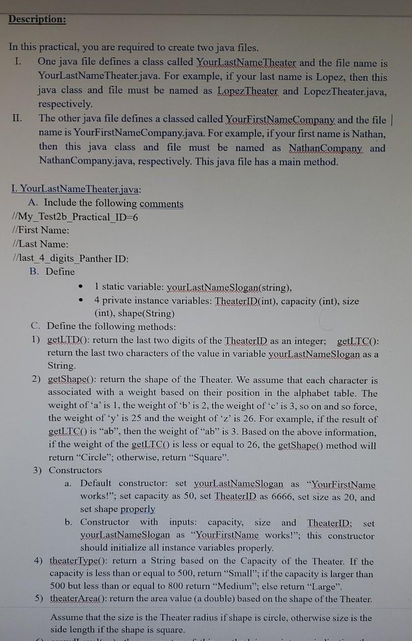 Solved Description: In this practical, you are required to | Chegg.com