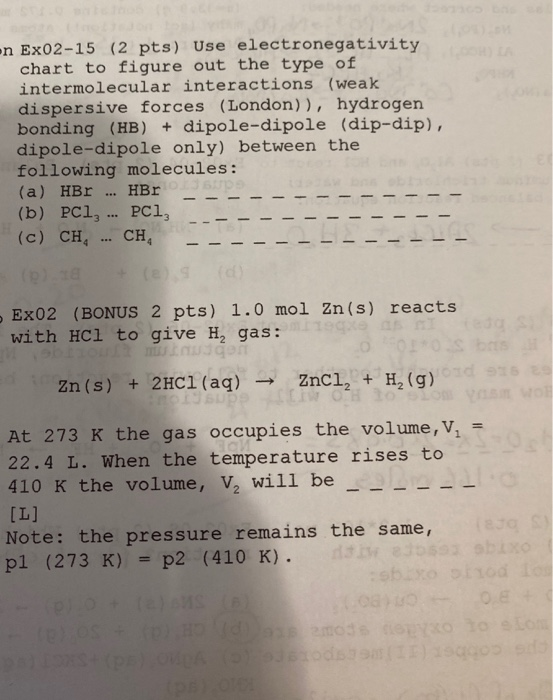 Solved on Ex02-15 (2 pts) Use electronegativity chart to | Chegg.com